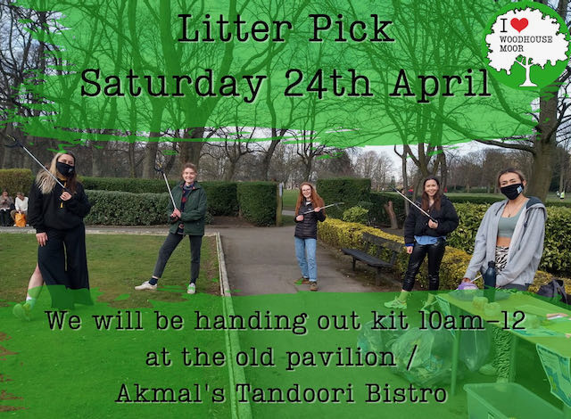 Litter pick - Saturday 24th April - Woodhouse Moor Online